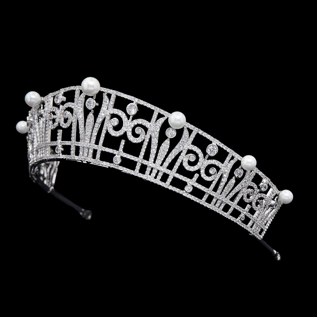 Princess Claire's Pearl & Diamond Tiara | Luxury Royal Inspired Tiaras ...